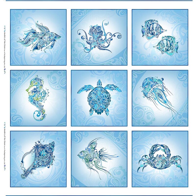 Ocean Quilt Panel - Etsy