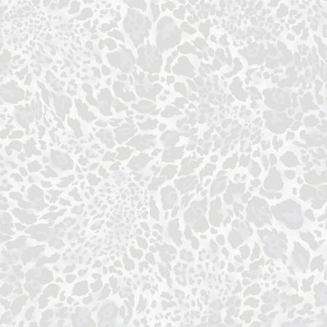 Marcus Fabrics Incognito White Cheetah // Quilting Cotton // Cotton ...