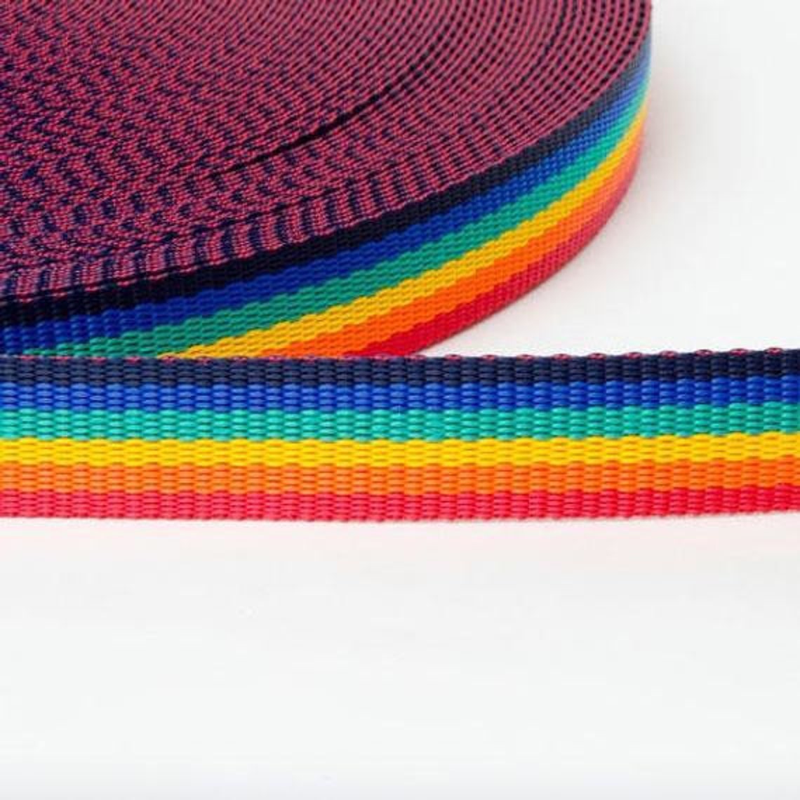 1" Rainbow Webbing - Etsy