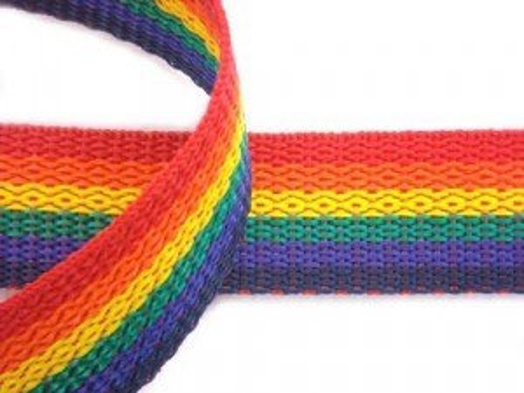 1" Rainbow Webbing - Etsy