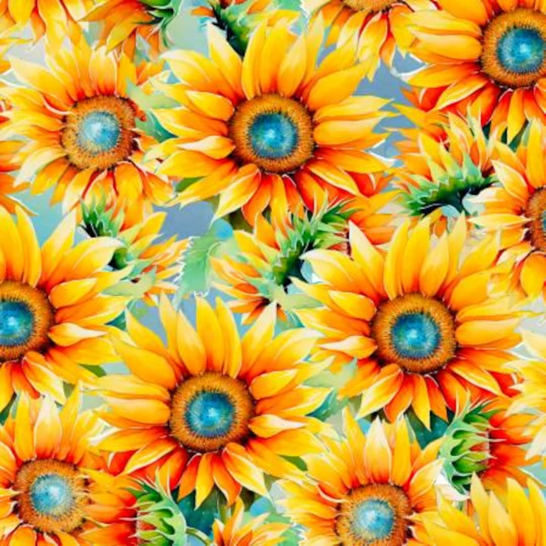 Hummingbird Bouquet - Yellow Sunflower Jewels by 3wishes Fabric ...