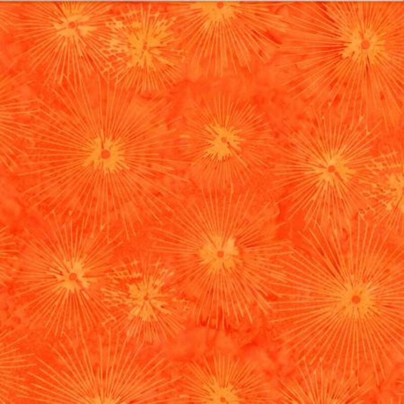 Orange Batik Fabric - Etsy