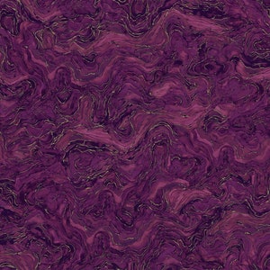 Midas Touch - Plum Wave Texture by Northcott Fabrics // Quilting Cotton ...