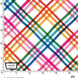 Rainbow Check by Michael Miller Fabrics // 100% Cotton // Quilting ...