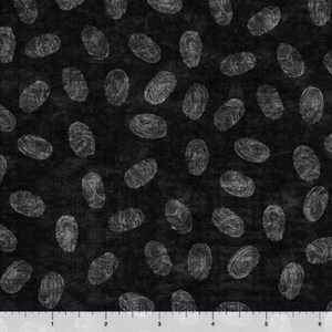 True Detectives - Fingerprints Black by QT Fabric // Quilting Cotton ...