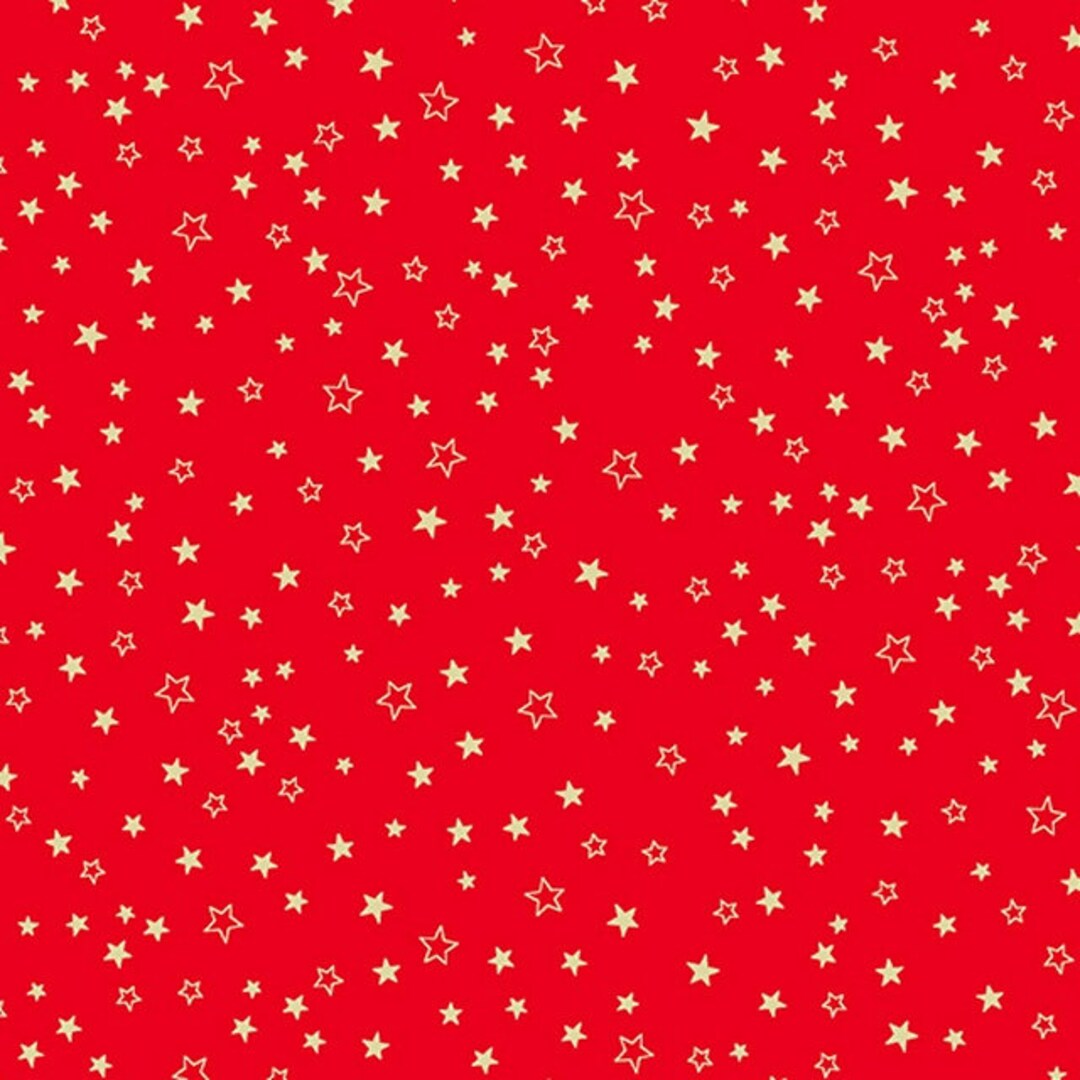 Santa's Christmas Red Stars by Andover Prints // 100% Cotton ...