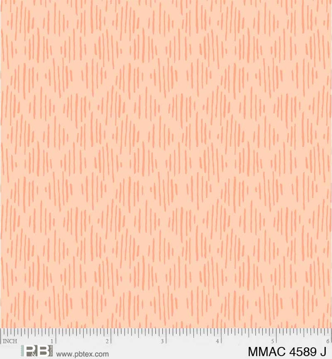P&B Textiles Meandering Macrame Peach Diamonds // Quilting Cotton ...