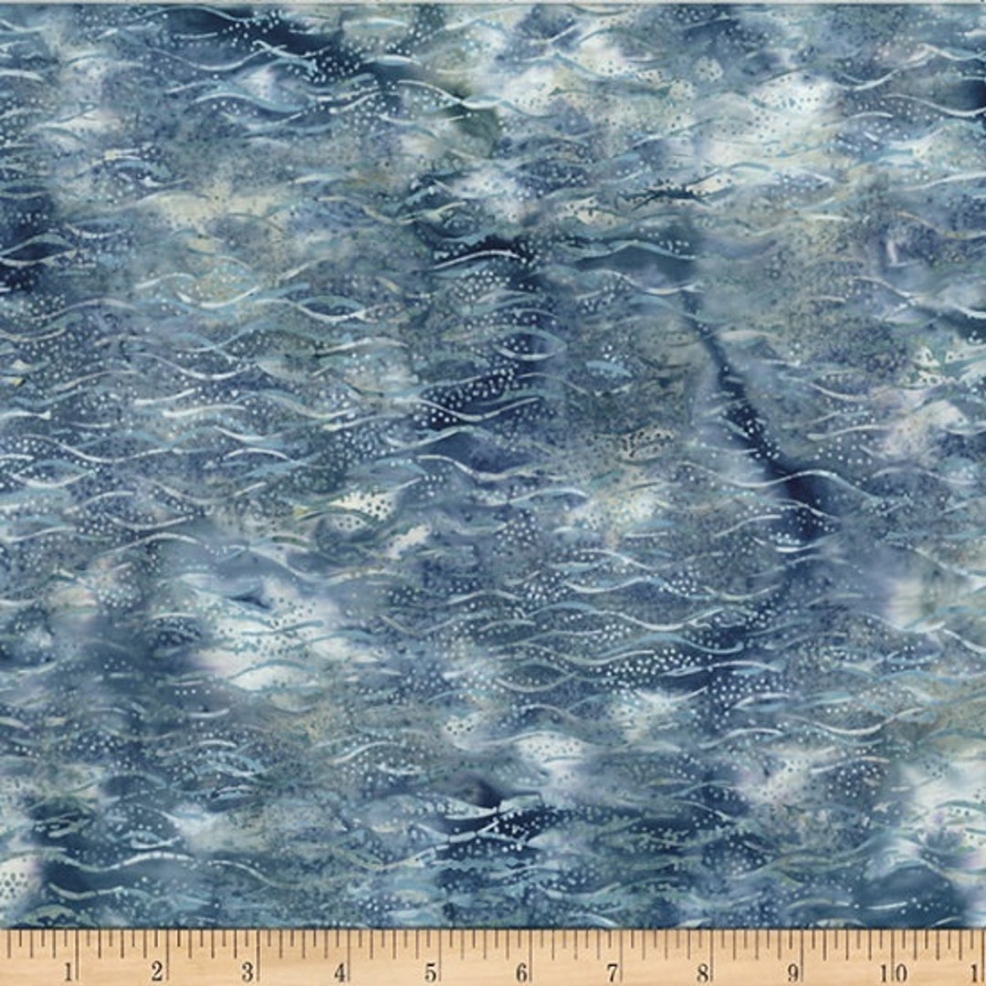 Hoffman Jelly Fish Batiks Sand Texture Ice // Quilting Fabric // 100% ...