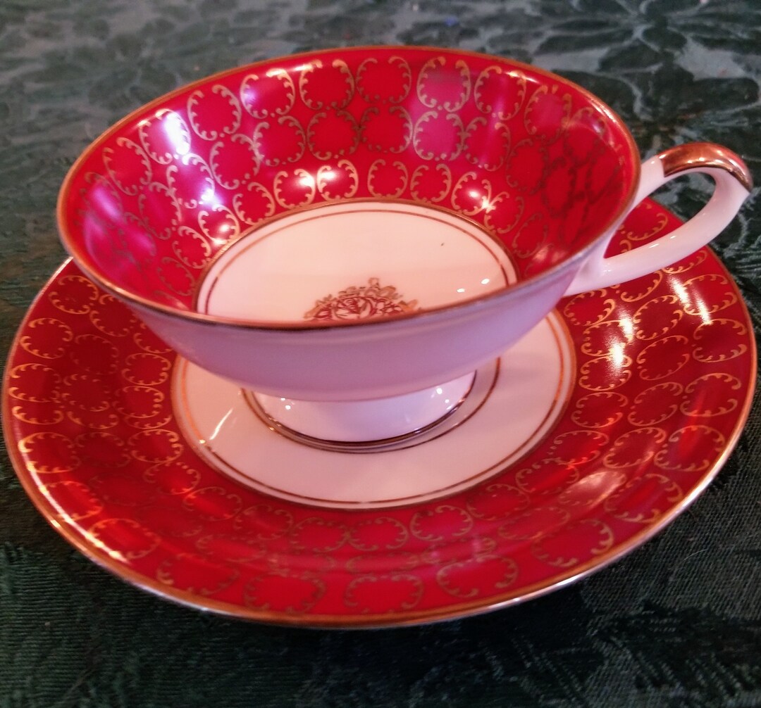 Gold Alka Bavaria Tea Cup and Saucer - Etsy