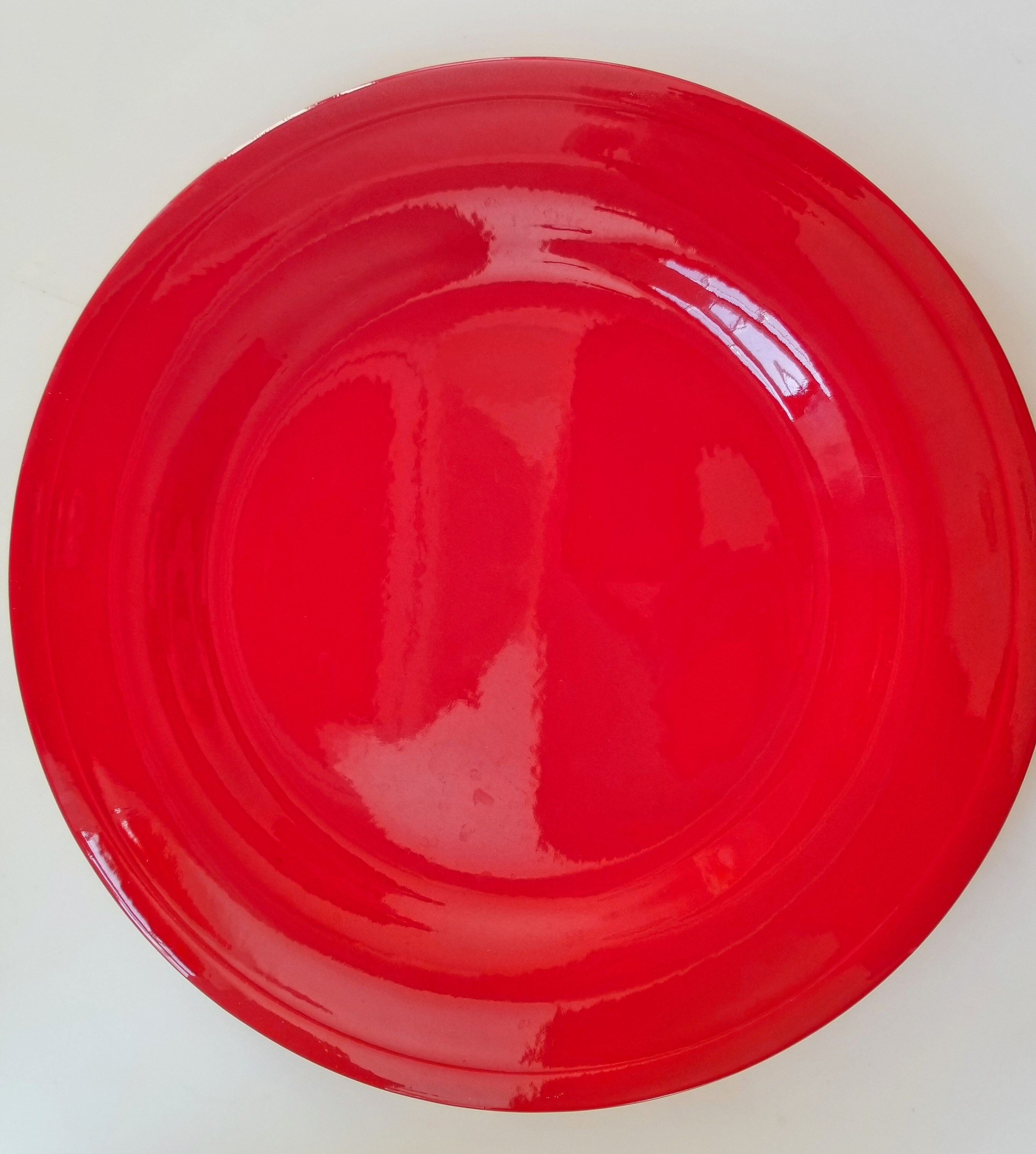 Gorgeous Crate&barrel Marine Red Color Dinner Plates - Etsy