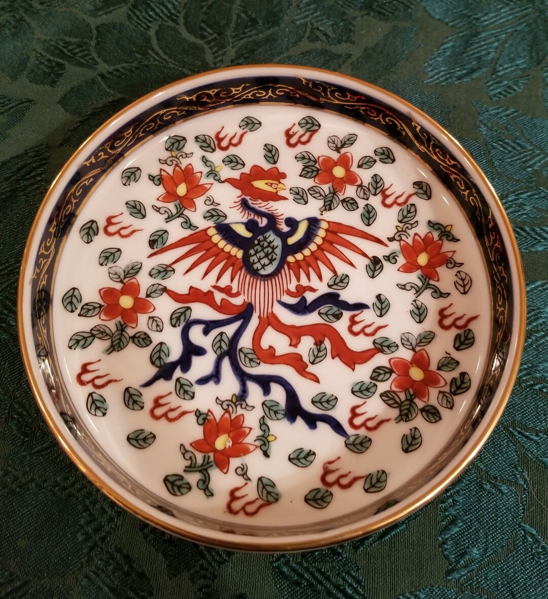Hand Painted Porcelain Imari Plate - Etsy