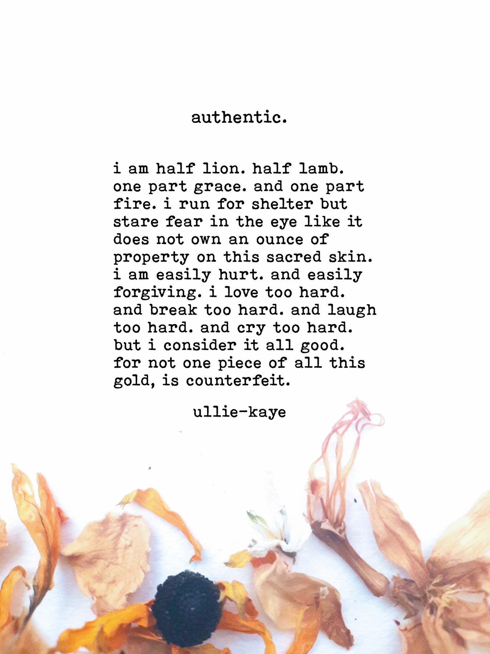 Authentic 5 X 7 Poetry Card - Etsy