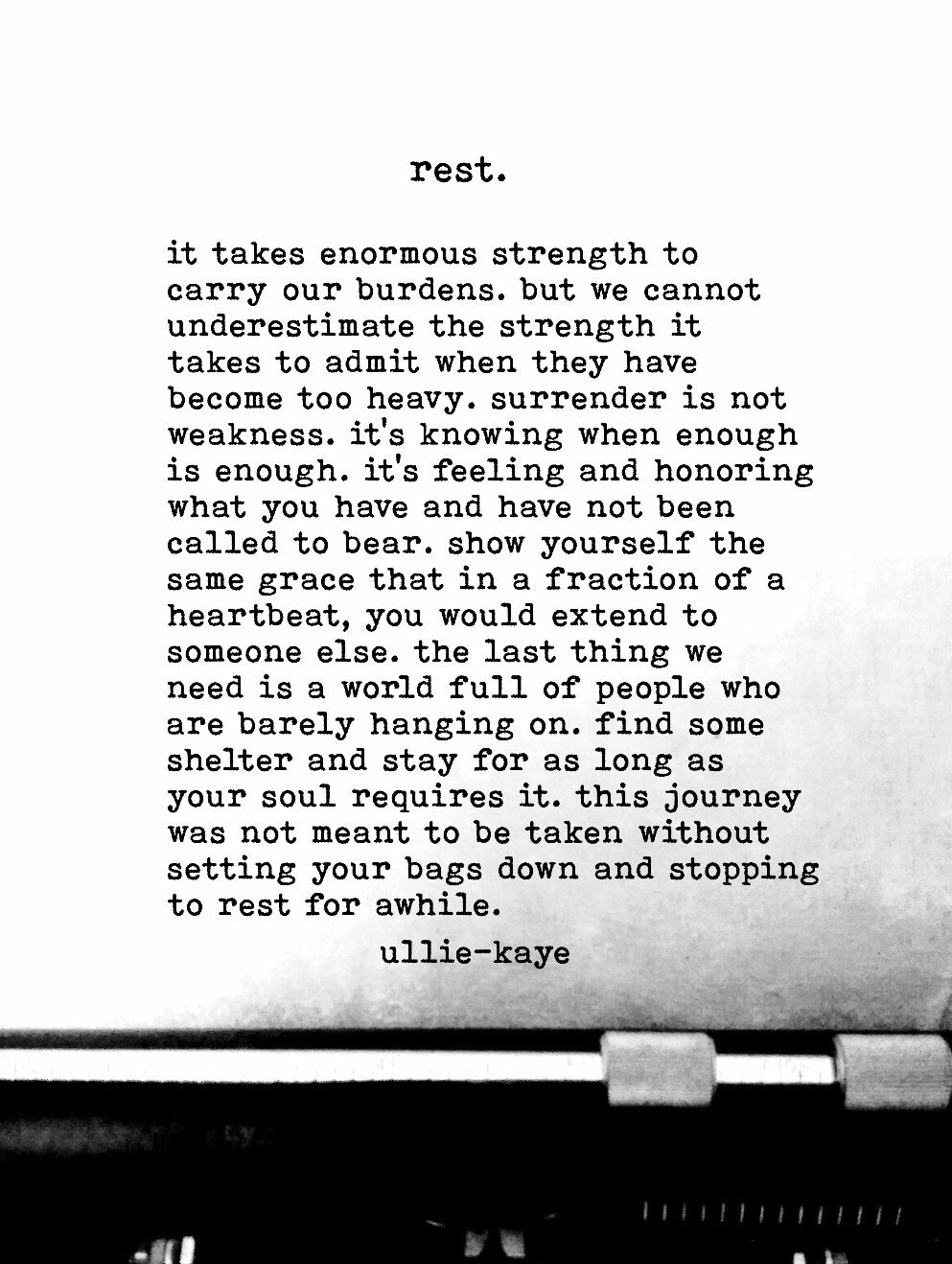 Rest 5 X 7 Poetry Card - Etsy