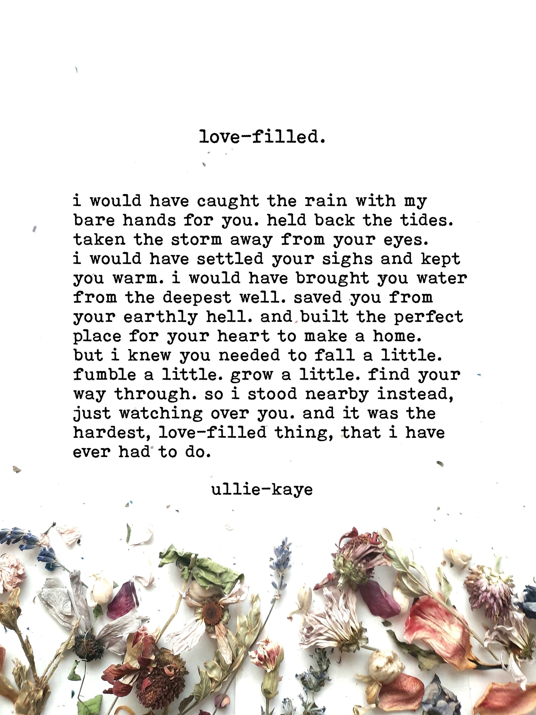 Love-filled 5 X 7 Poetry Card - Etsy