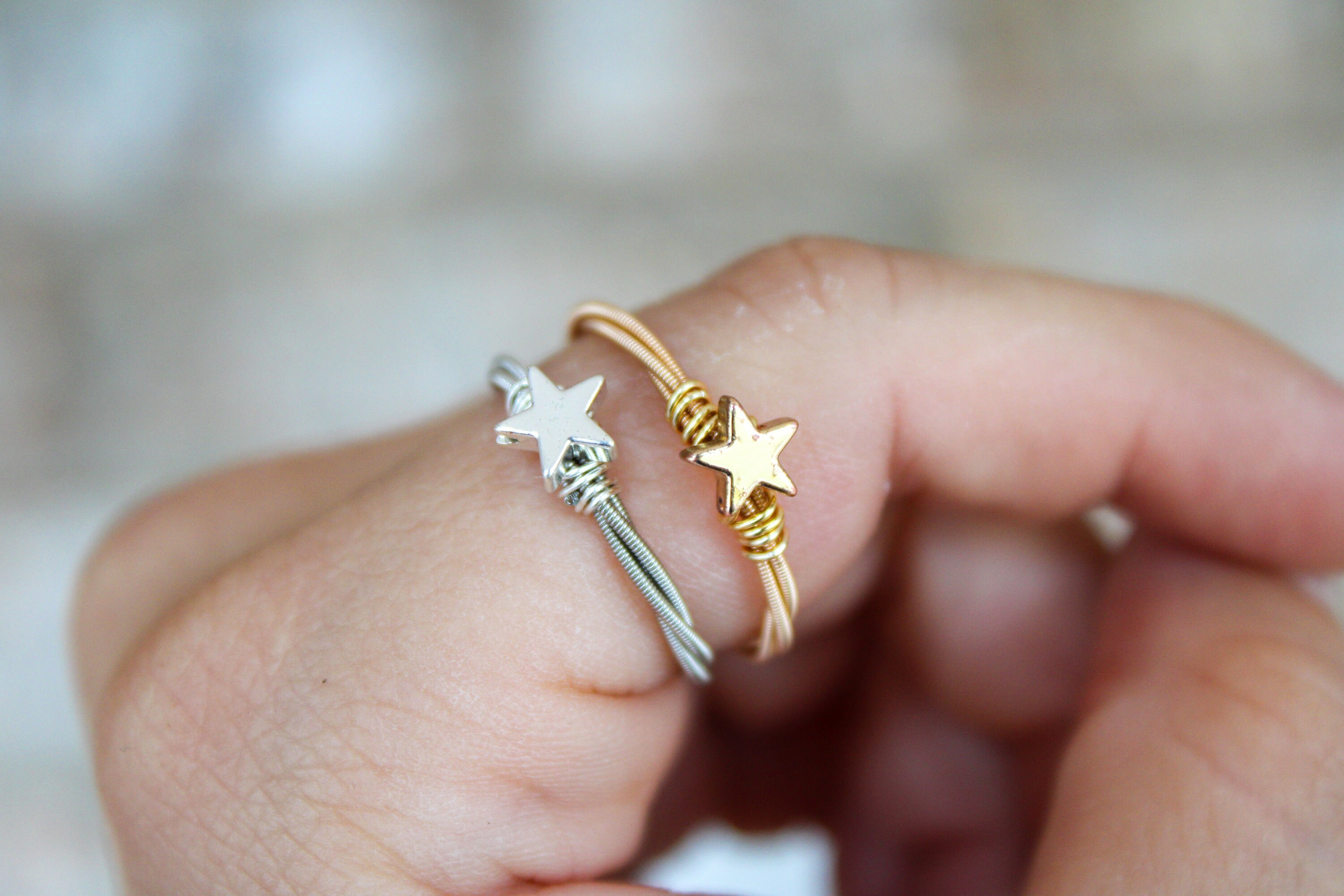 Handmade Guitar String Star Ring – Unique Music-inspired Jewelry - Etsy