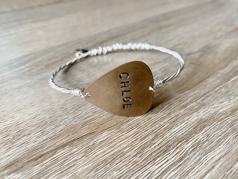 Custom Guitar Pick Bracelet: Repurposed String Jewelry, Nashville Gift ...