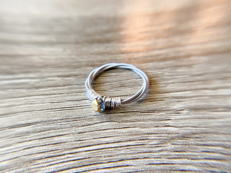 Guitar String Ring Unique Ring Rings for Her Boho Rings | Etsy