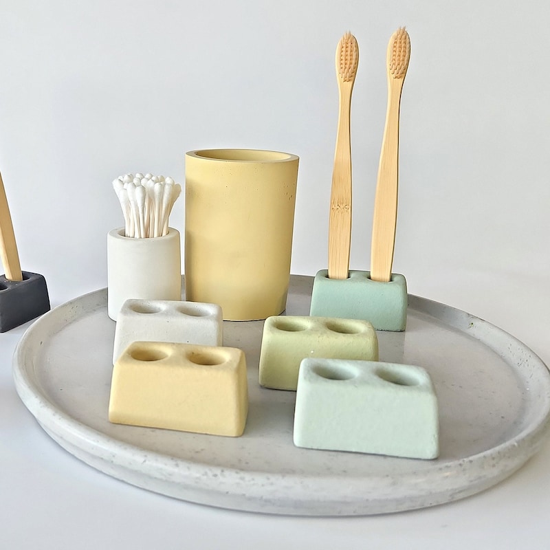 Ceramic Brush Holder - Etsy