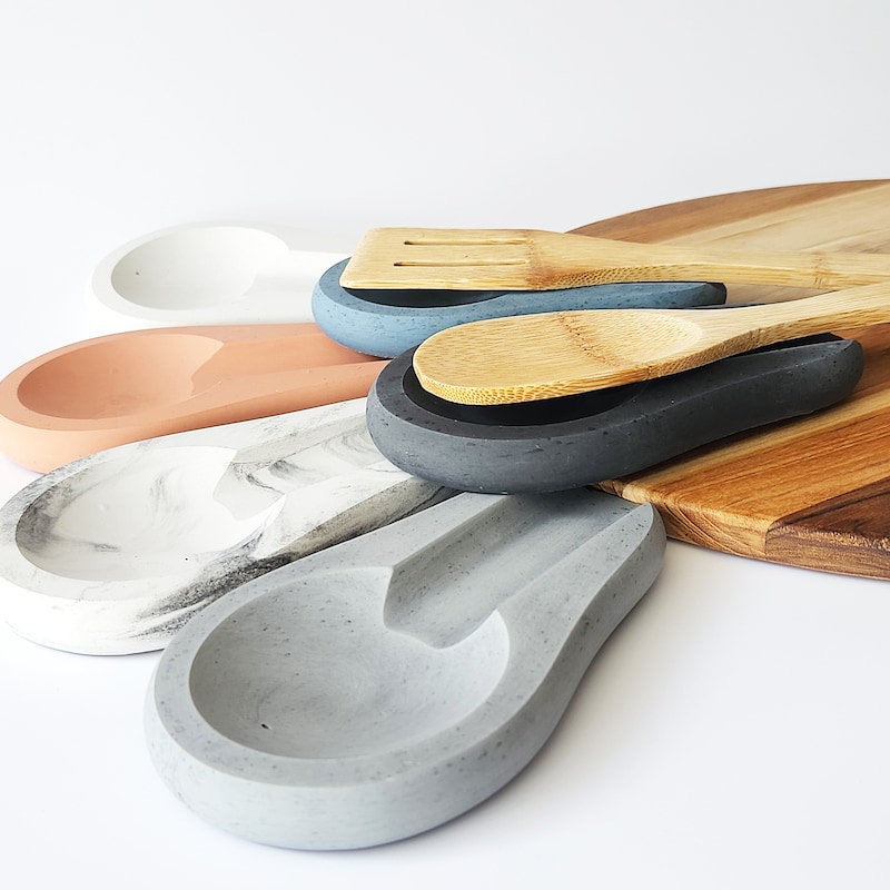 Ceramic Spoon Rest With Drain - Etsy