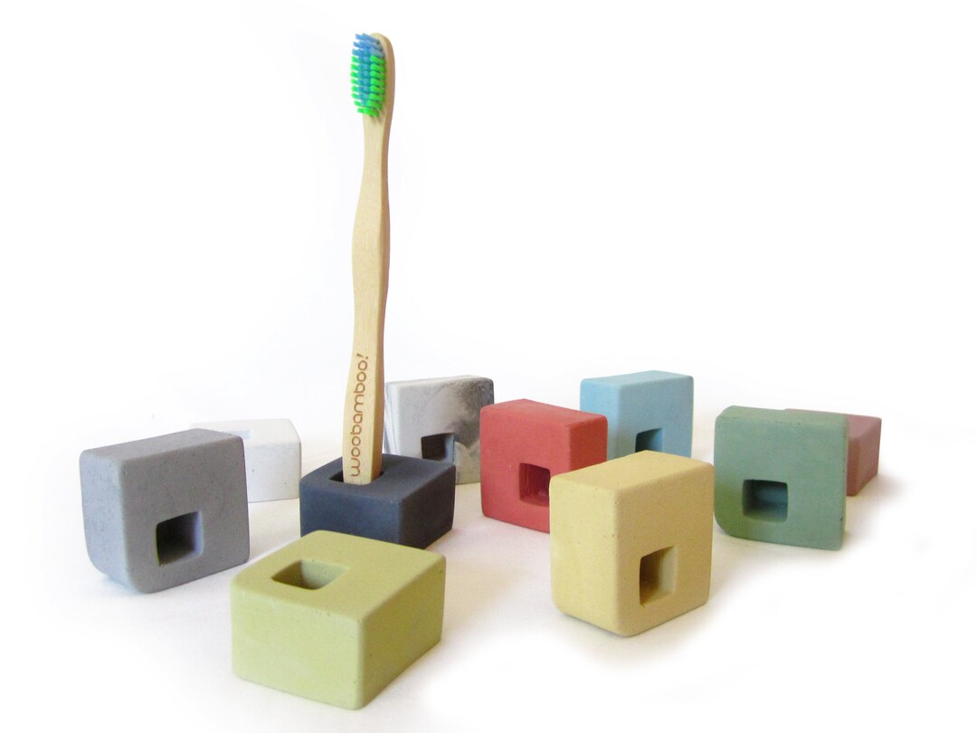 Toothbrush Holder, Toothbrush Stand, Concrete Toothbrush Holder, Modern ...