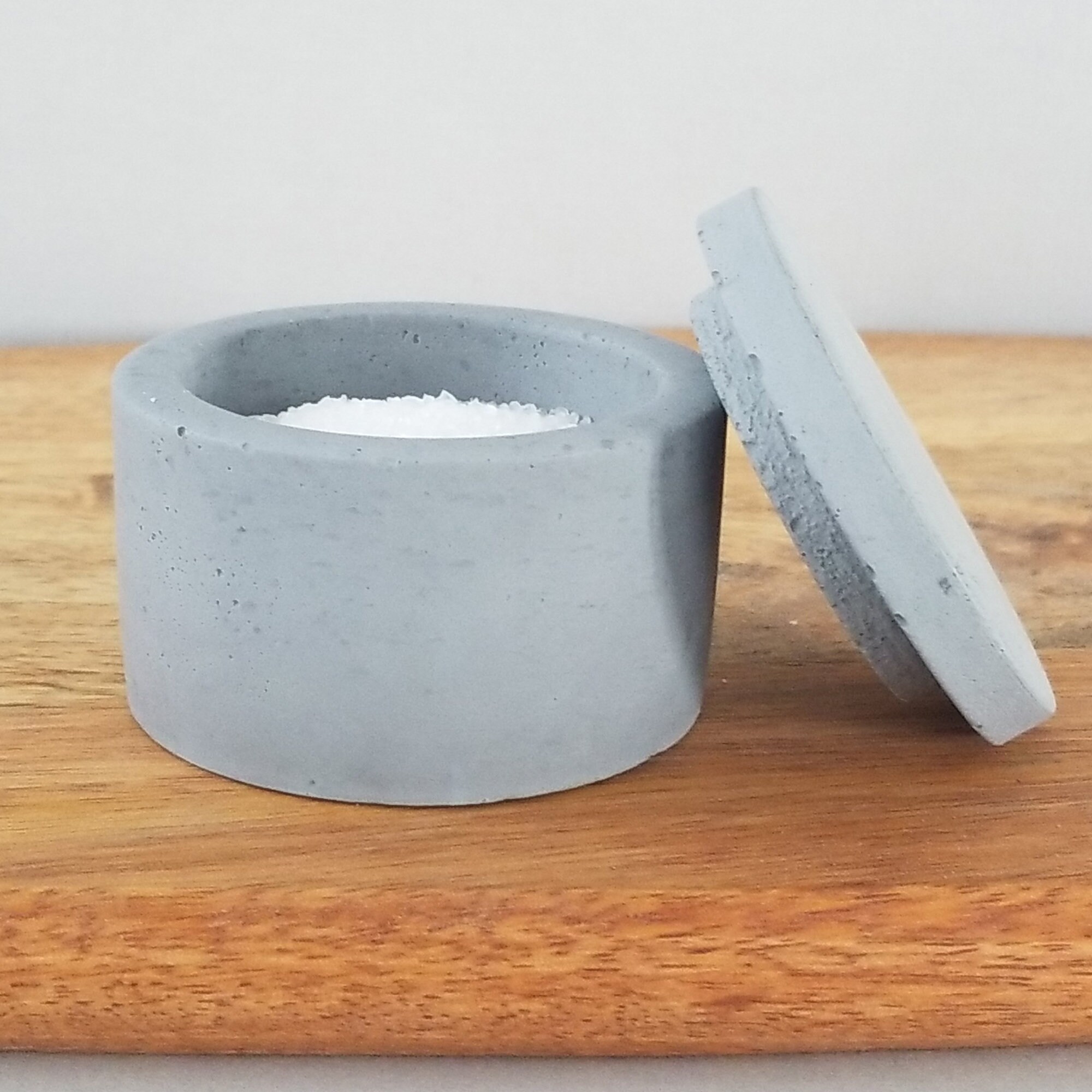 Salt Cellar Pinch Pot Salt Pig Pinch Bowl Concrete Salt | Etsy Canada