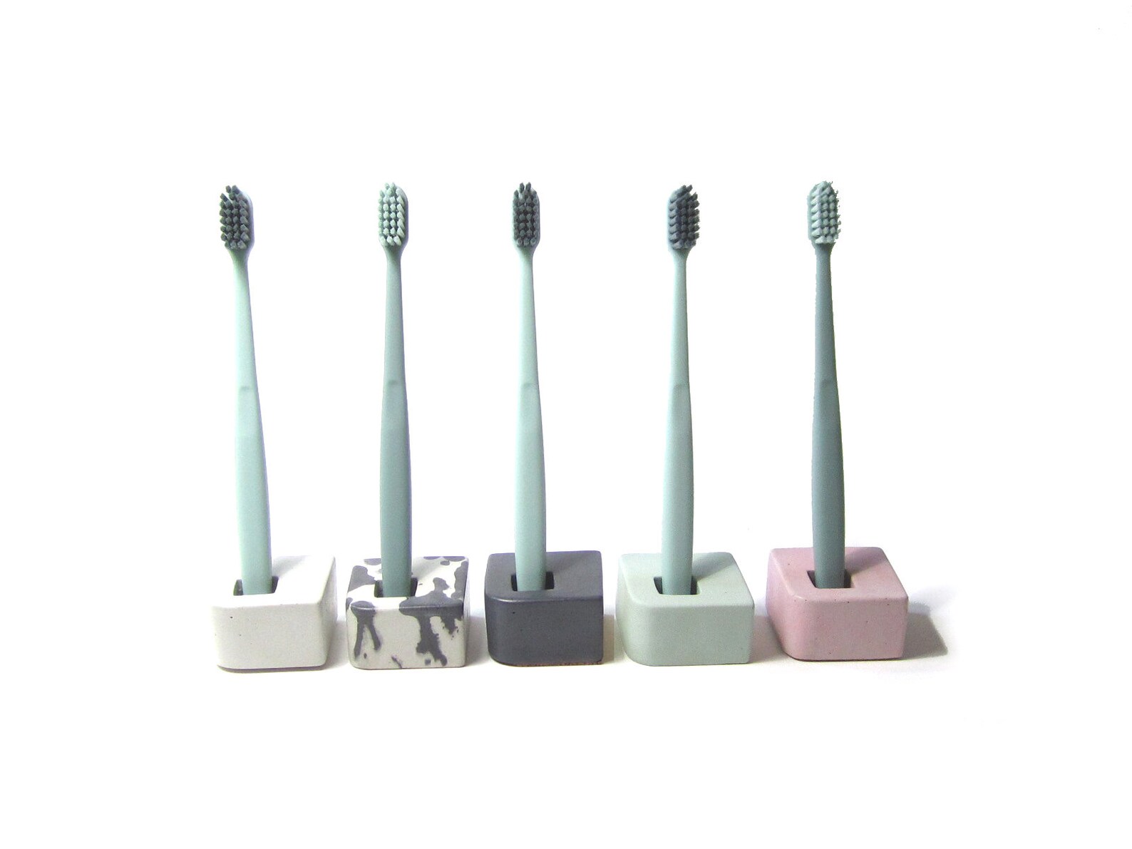 Toothbrush Holder Toothbrush Stand Concrete Toothbrush - Etsy