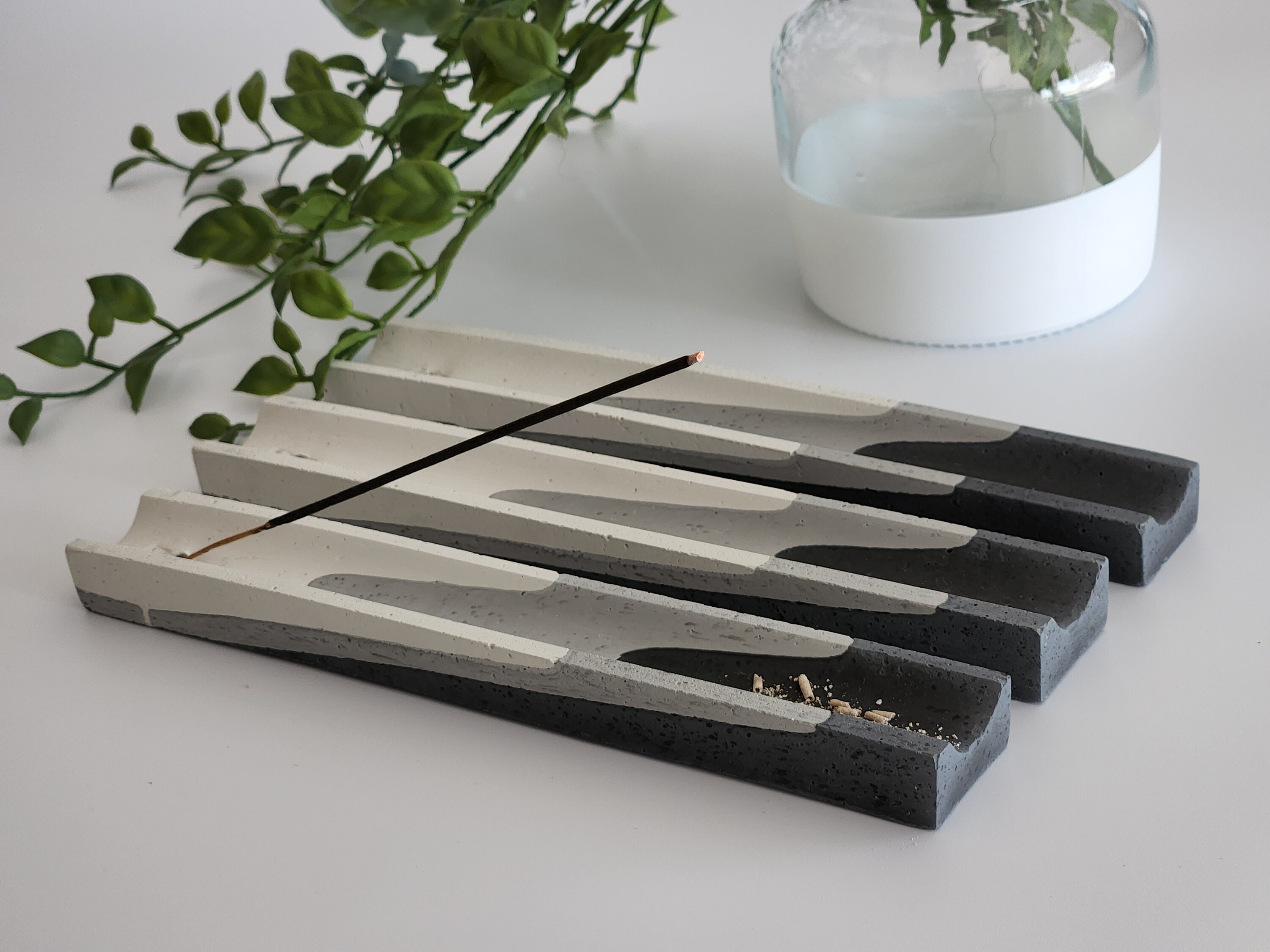 Incense Holder, Long Incense Burner, Concrete Incense Holder, Modern ...