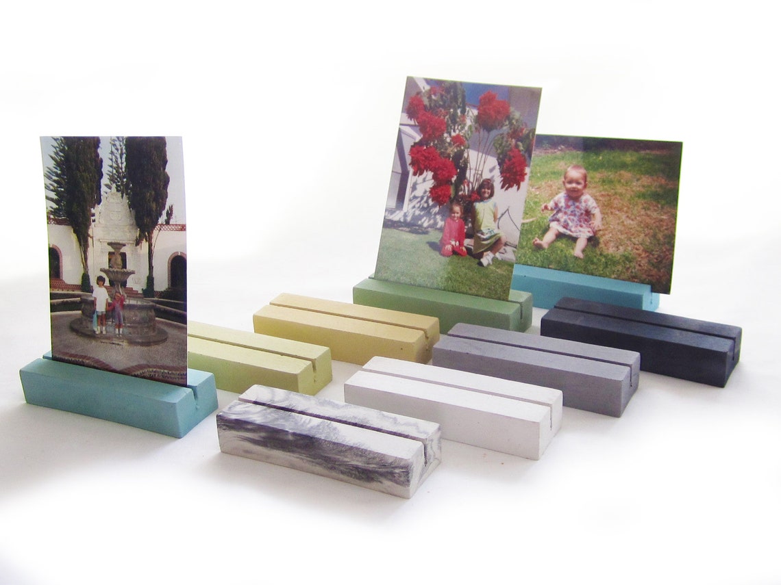 Photo Stand Picture Stand Concrete Card Holder Menu Stand - Etsy