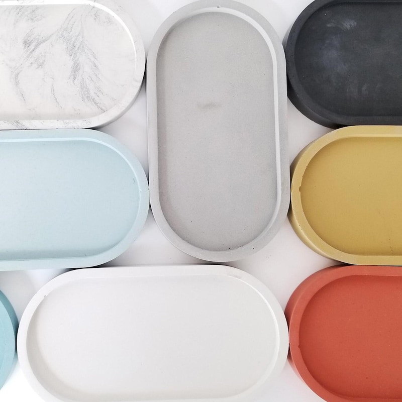 Oval Bathroom Vanity Tray - Etsy