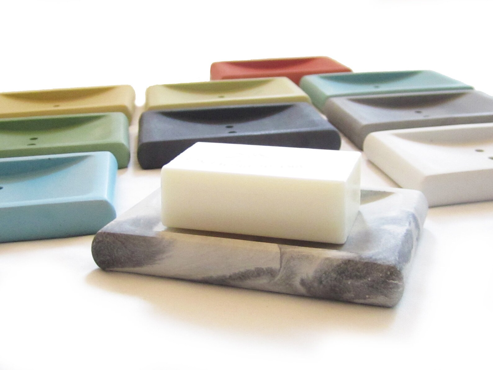 Concrete Soap Dish Draining Soap Holder Cement Modern Soap - Etsy