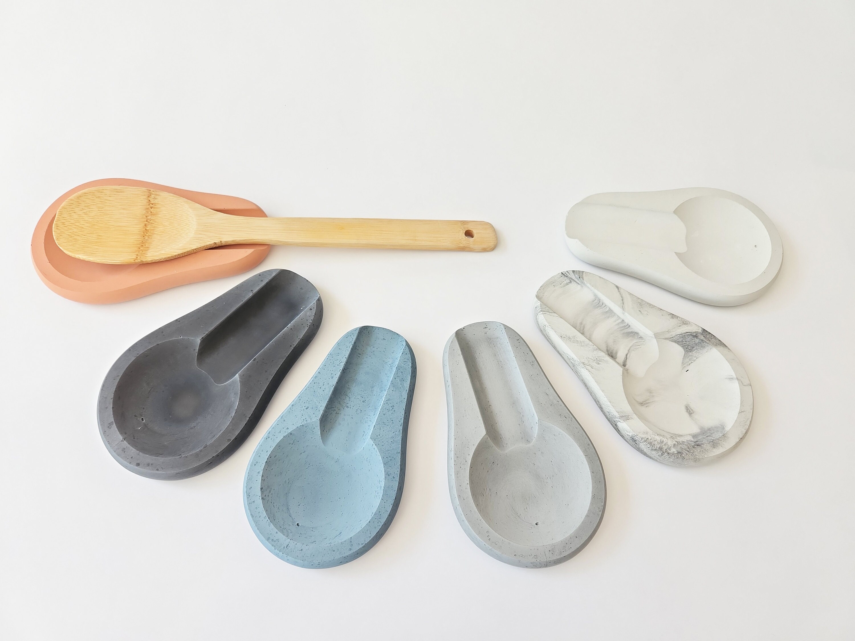 Spoon Rest Spoon Holder Spoon Dish Concrete Spoon Rest - Etsy