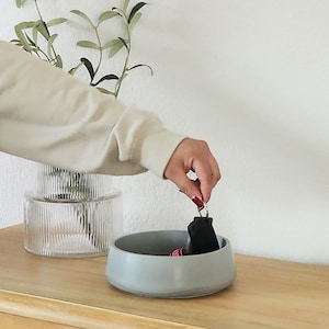 Handmade Heavy Concrete Entryway Bowl, Catchall Keys Holder, Large Bowl ...