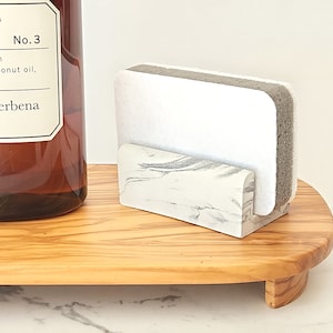 Sponge Holder, Concrete Sponge Dryer, Kitchen Accessories, Minimalist ...
