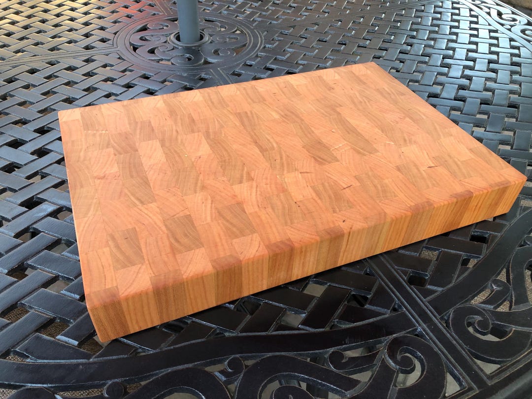 Cherry End Grain Cutting Board - Etsy