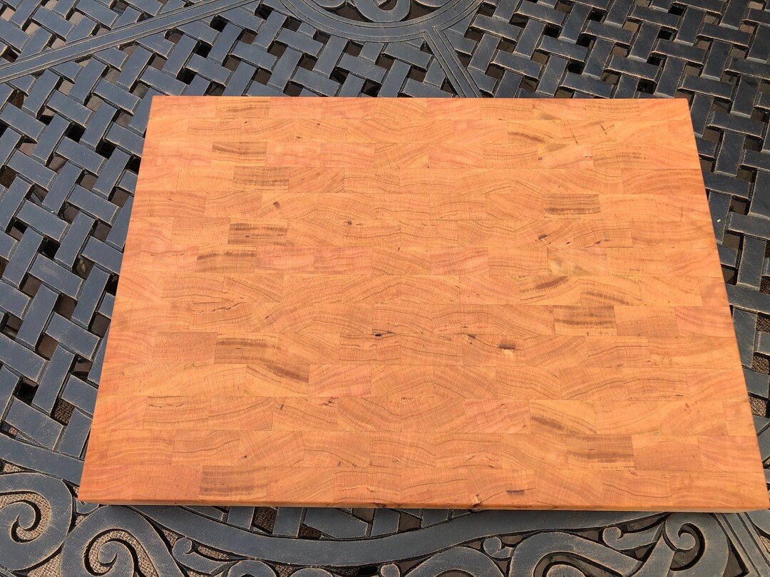 Cherry End Grain Cutting Board - Etsy