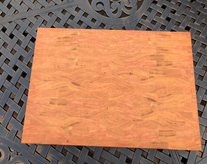 Cherry End Grain Cutting Board - Etsy