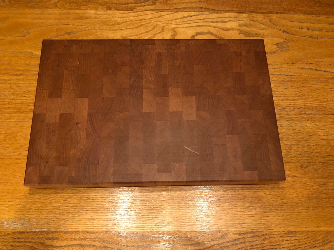 Cherry End Grain Cutting Board - Etsy