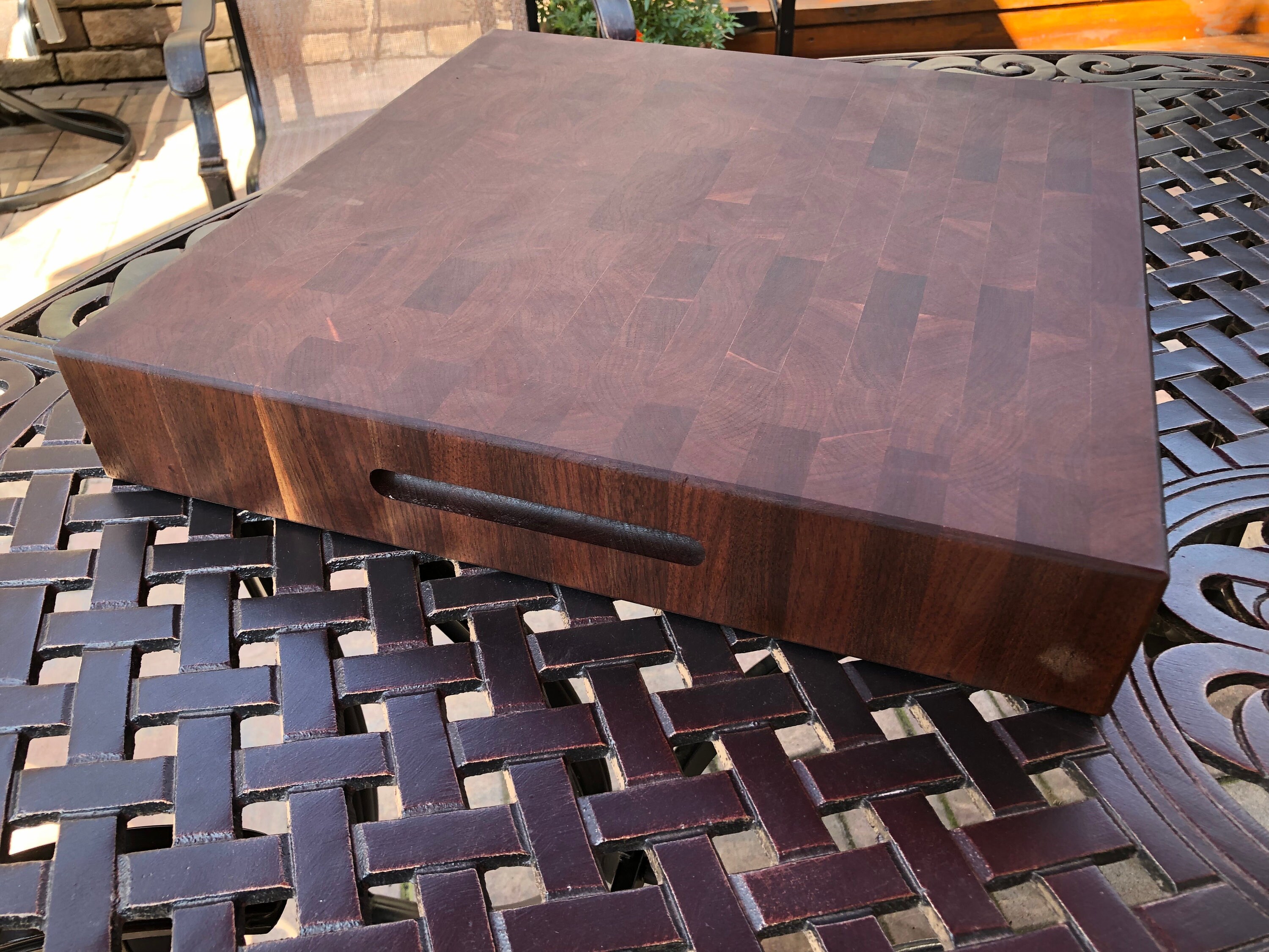 Thick Walnut End Grain Cutting Board/chopping Block. 18x18x3 - Etsy