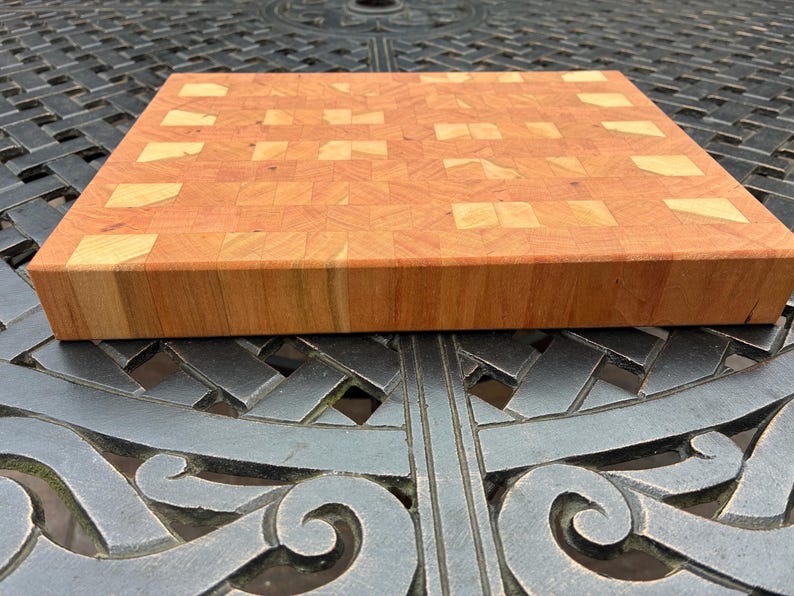 Cherry End Grain Cutting Board. - Etsy