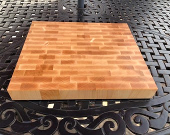 Maple End Grain Cutting Board Set - Etsy