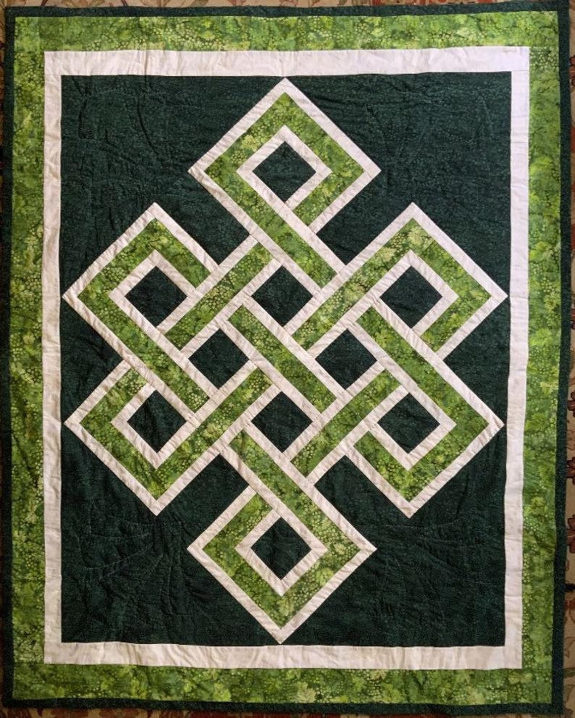 Lap-throw Size Celtic Knot Quilt Pattern - Etsy