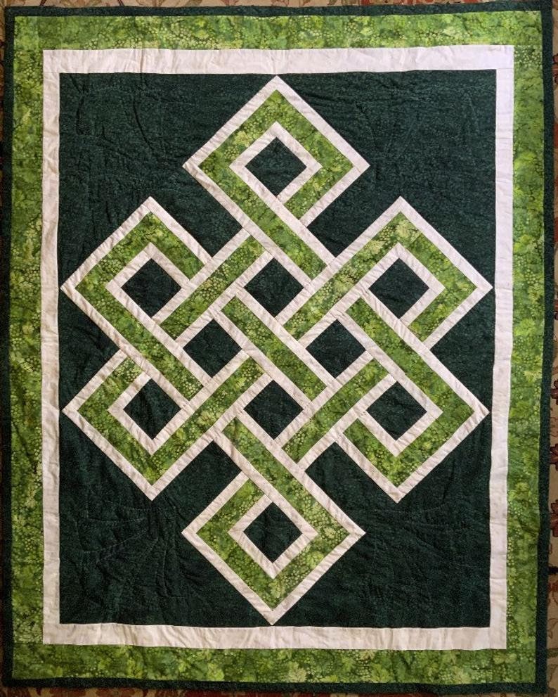 Lap-throw Size Celtic Knot Quilt Pattern - Etsy