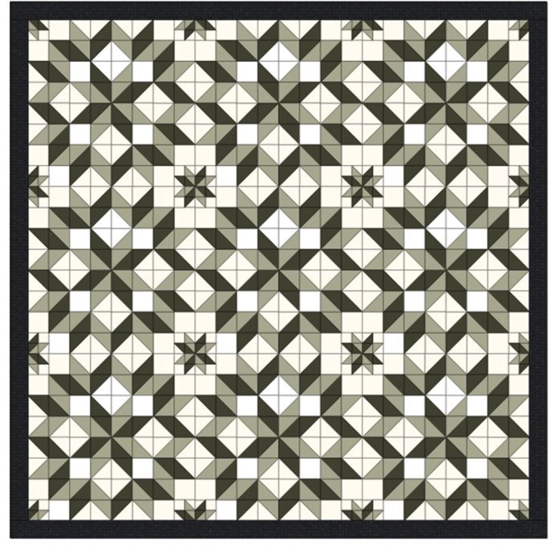Carpenter Star-in-star Queen Quilt Pattern - Etsy