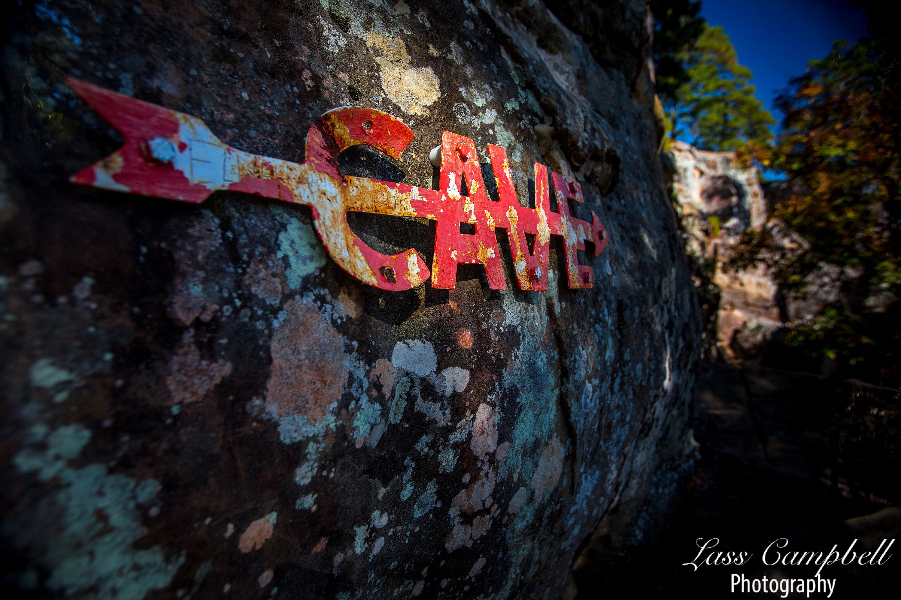 Cave Trail Sign, Robbers Cave State Park, Oklahoma, Fall - Etsy