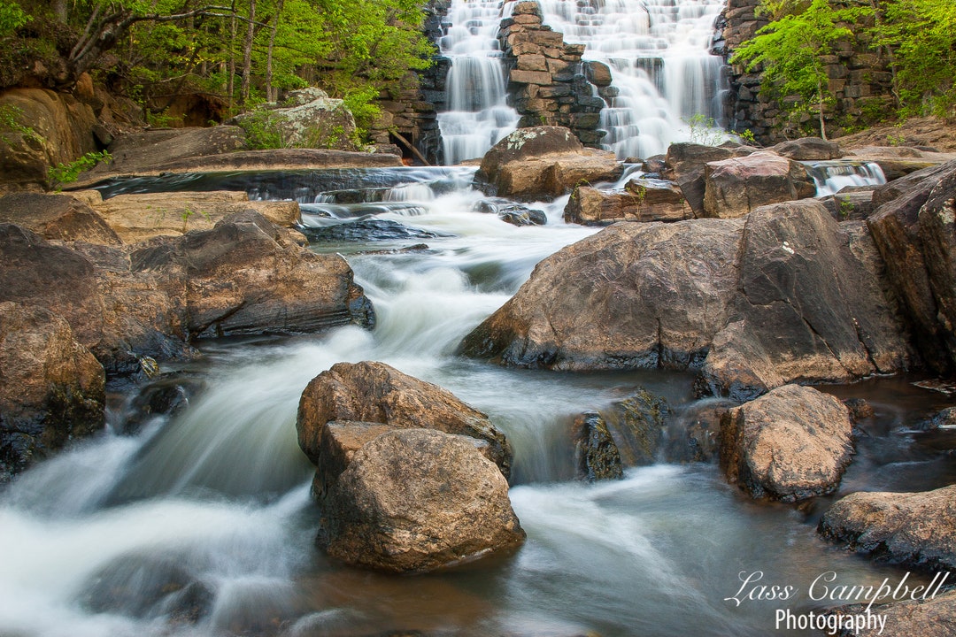 Cascade and Chewacla Falls, Chewacla Falls State Park, Alabama ...