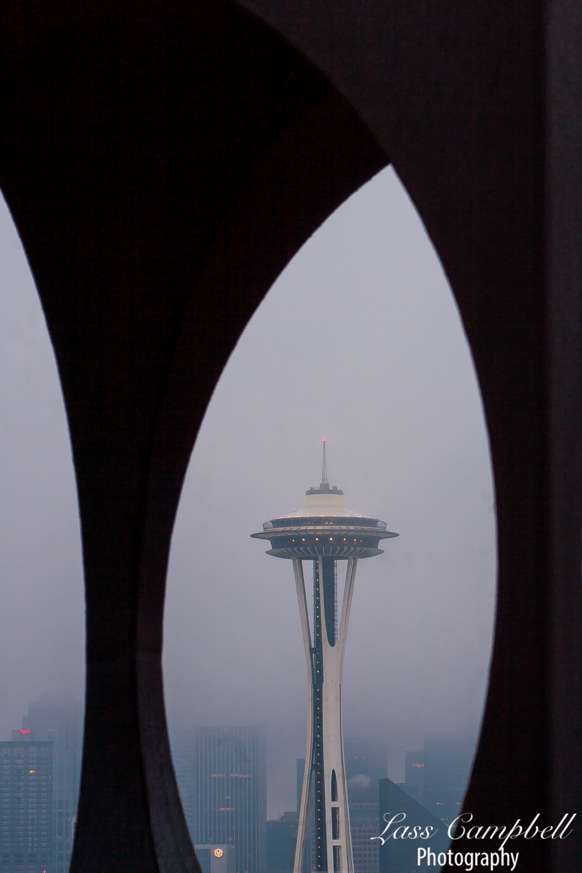 Space Needle, Changing Form Sculpture, Kerry Park, Queen Anne, Seattle ...