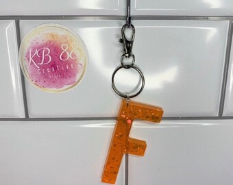 Letter F Keychain - Etsy