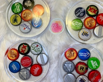 Beer Cap Coasters - Etsy