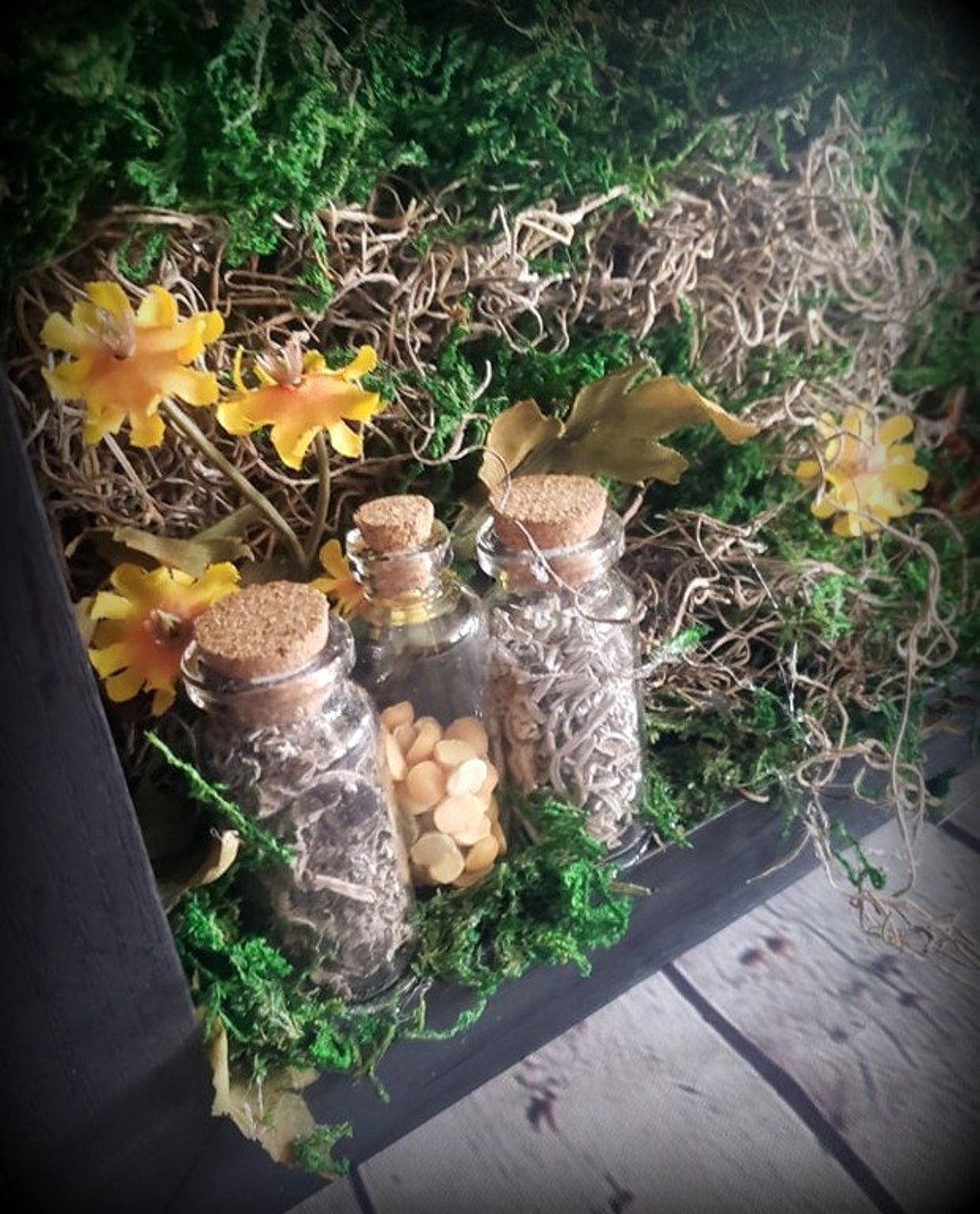 Mirror Shadow Box Cottage Green Potions Forest Cottage House Realistic ...