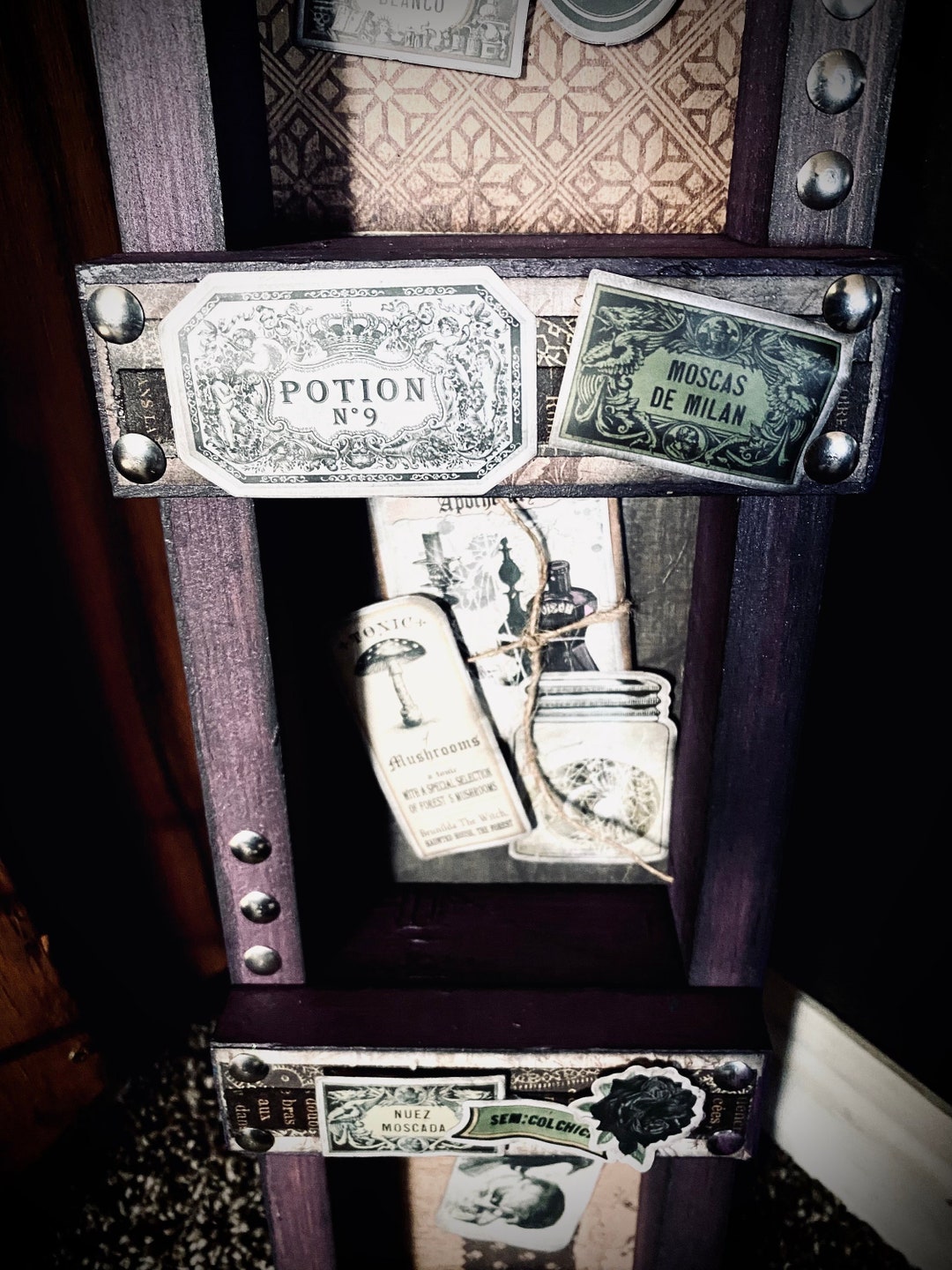 Spice Wall Rack Dark Apothecary Magic Spells Potions Witches - Etsy